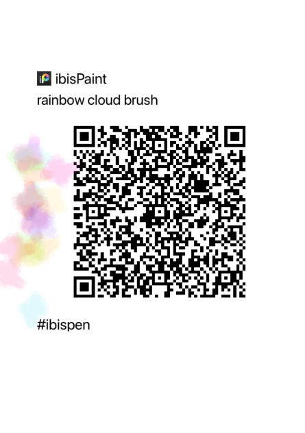 Rainbow cloud brush - ibisPaint