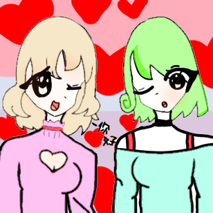 Kanae và Rakina - ibisPaint