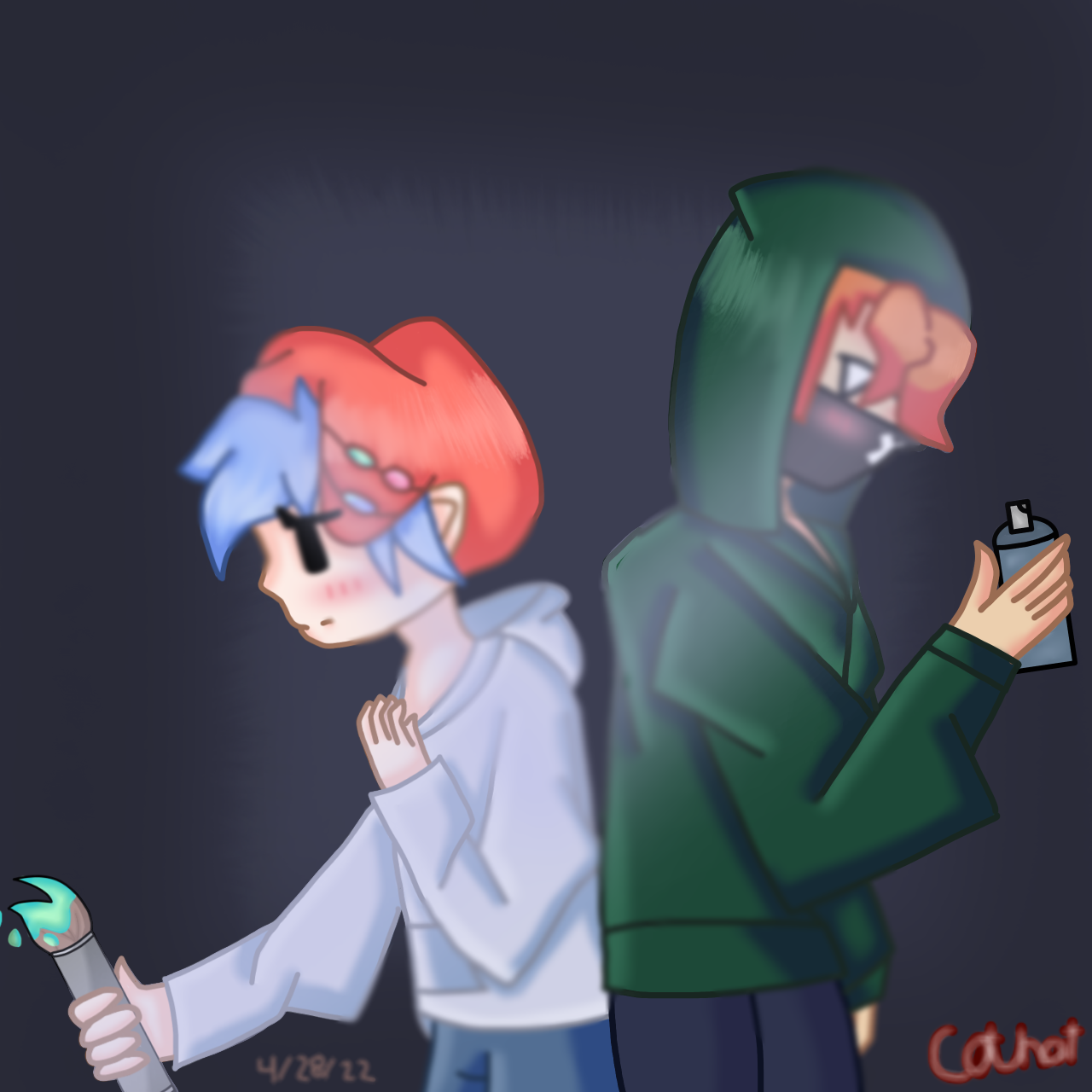 Benji and pico~• - ibisPaint