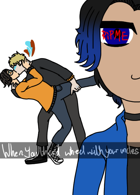 When you third wheel with your uncles - ibisPaint