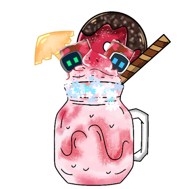 strawberry milk shake - ibisPaint