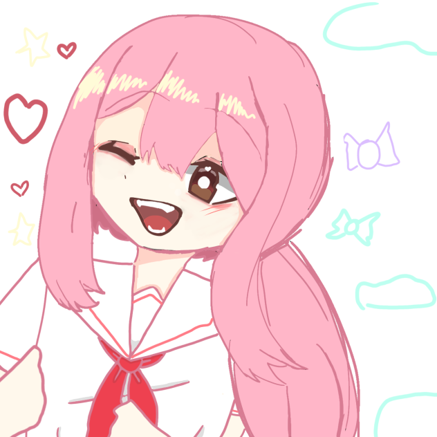 w • ) ~ ♡♡♡ - ibisPaint