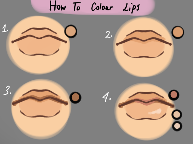 How I Colour Lips - ibisPaint