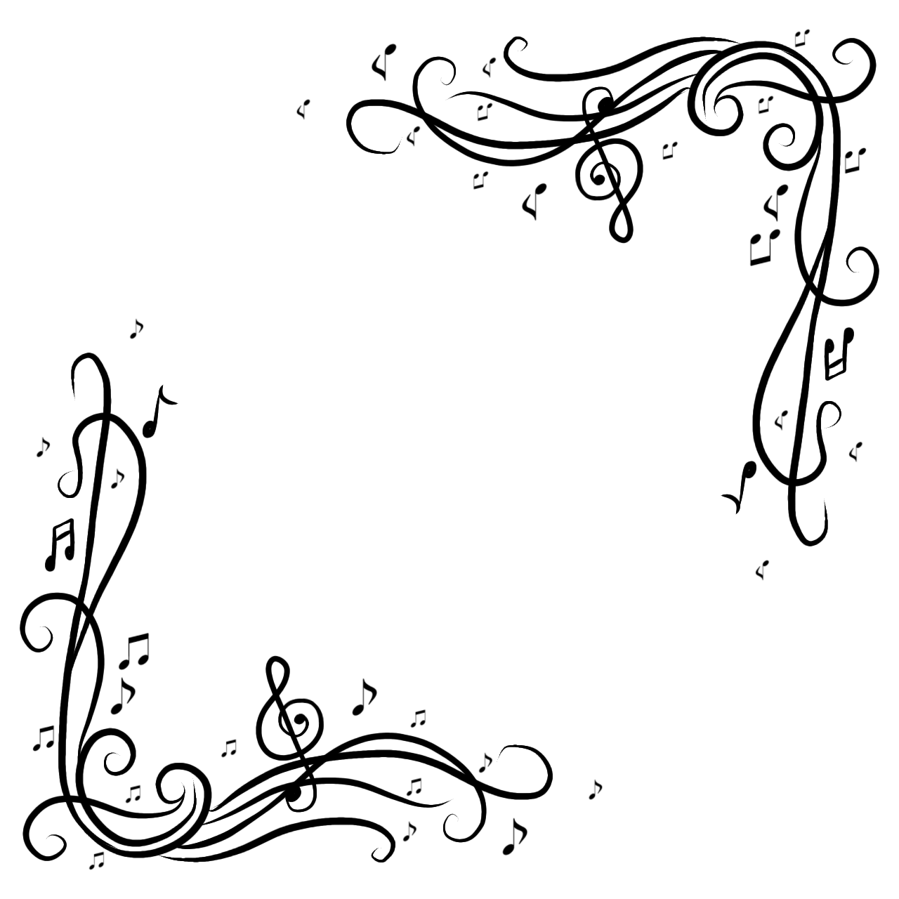 musical border - ibisPaint