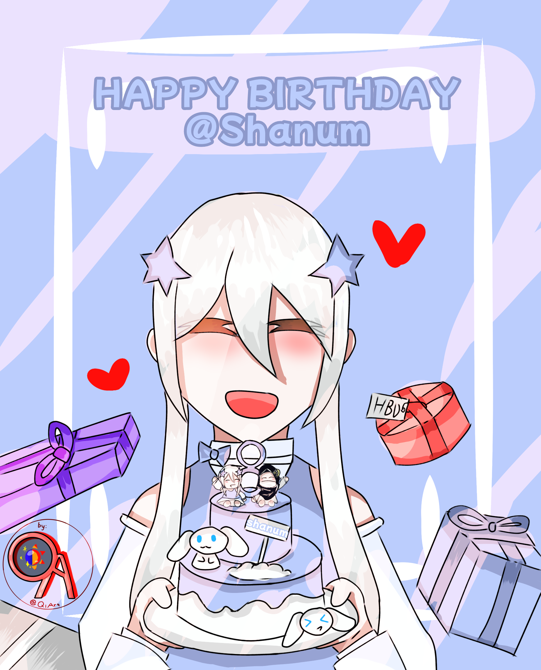 HBD kak @Shanum yang ke 8 tahun!!🎉😆 - ibisPaint