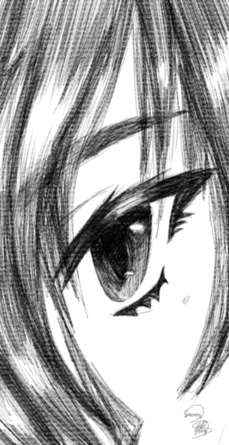 Sharp glance - ibisPaint