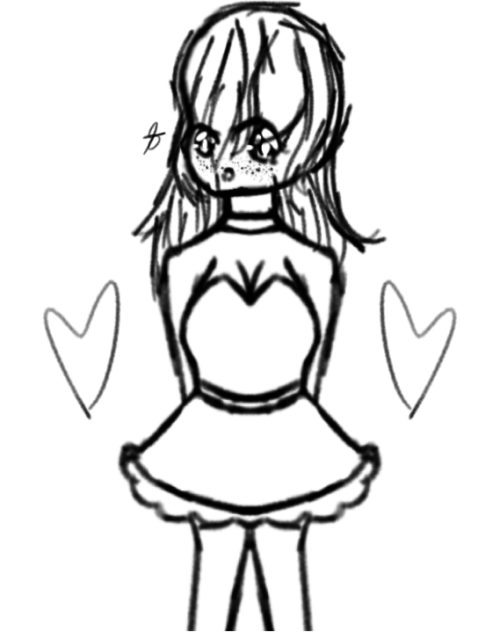 A Lovely Normal girl Sketch - ibisPaint