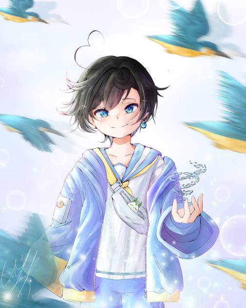 uroko Martin pêcheur - ibisPaint