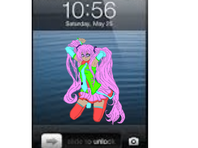 il blocco di iPod. Con Miku. - ibisPaint