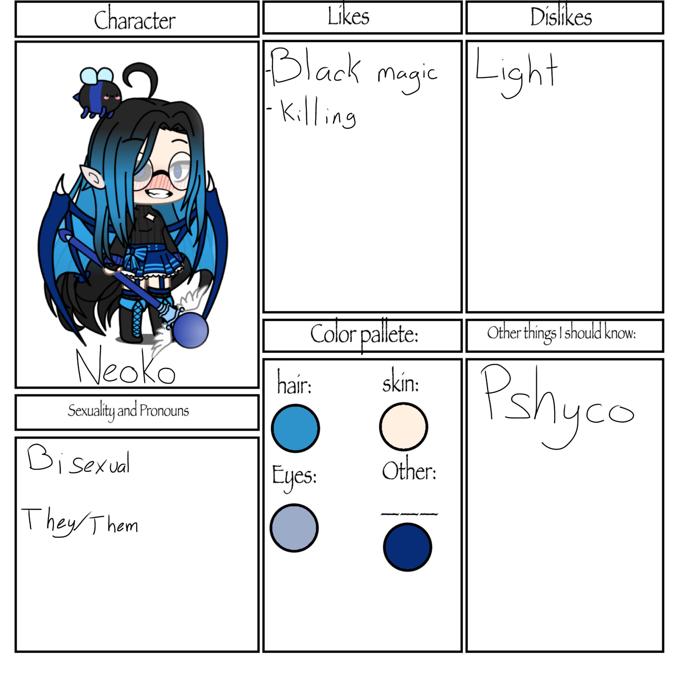 Neoko ref sheet - ibisPaint