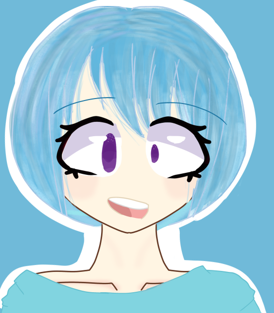 Blue gal - ibisPaint