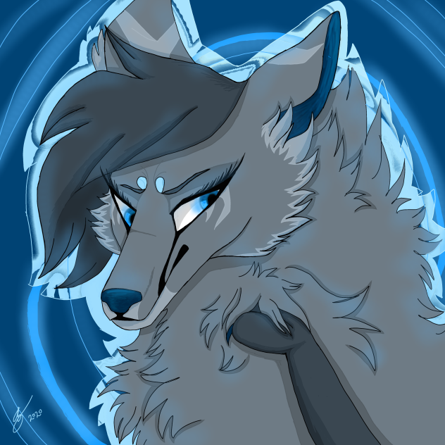 New Wolf Character (Asteroid) - ibisPaint