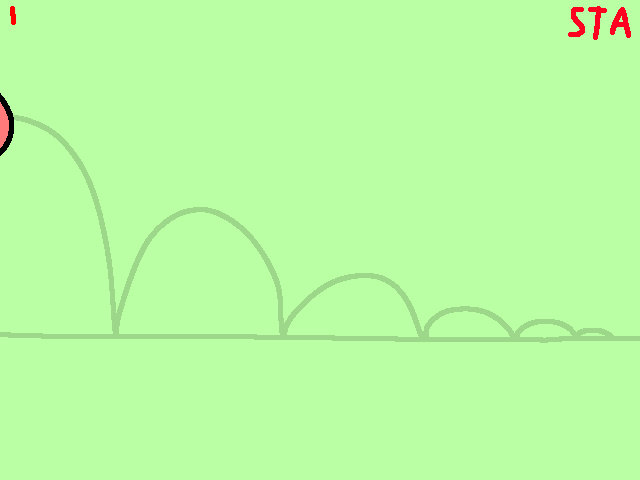 Ball bouncing— Squash and Stretch - ibisPaint