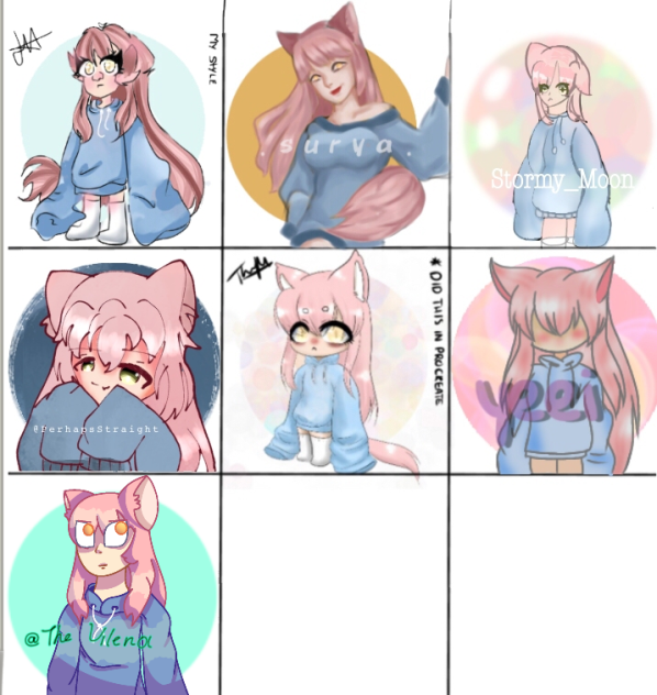 9 Art styles collab - ibisPaint