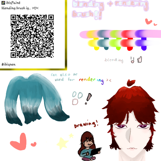 blending + rendering brush!!♡ - ibisPaint