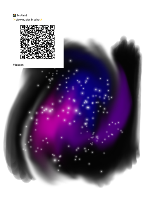 Glowing star brush - ibisPaint