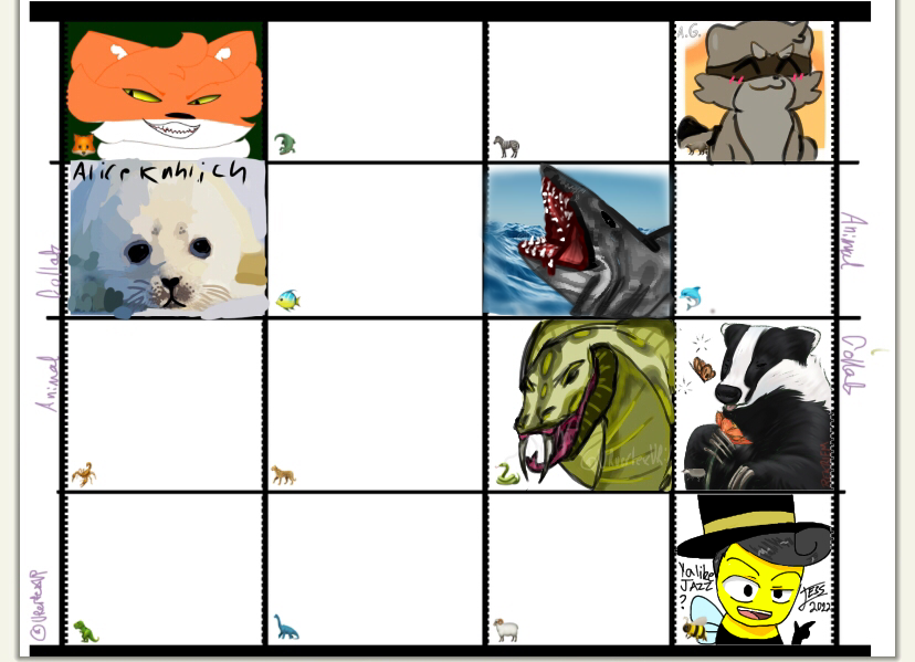 Animal Emoji Collab! - ibisPaint