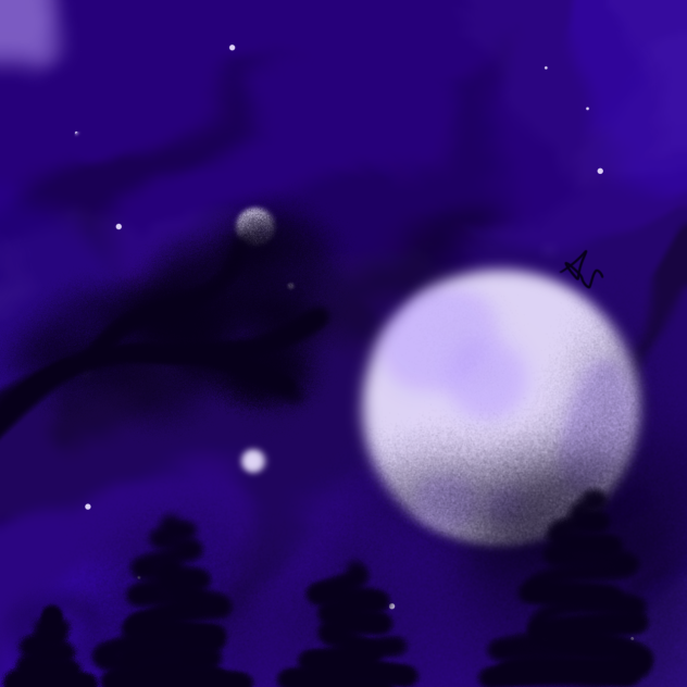 Night sky - ibisPaint
