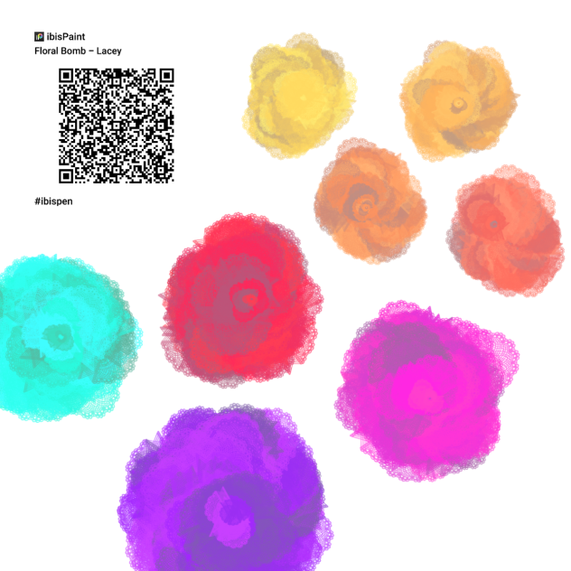 Floral Bomb Series - Lacey - ibisPaint