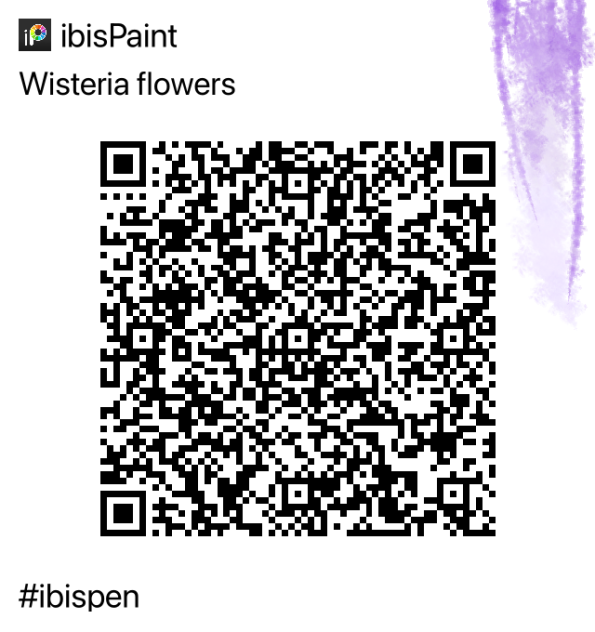 Wisteria flowers brush - ibisPaint