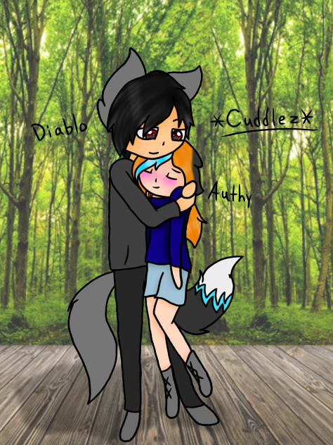 Werewolf cuddles - ibisPaint