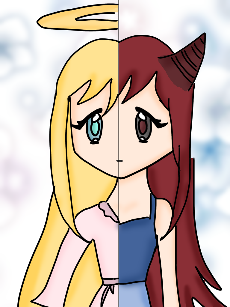 Angel and devil - ibisPaint