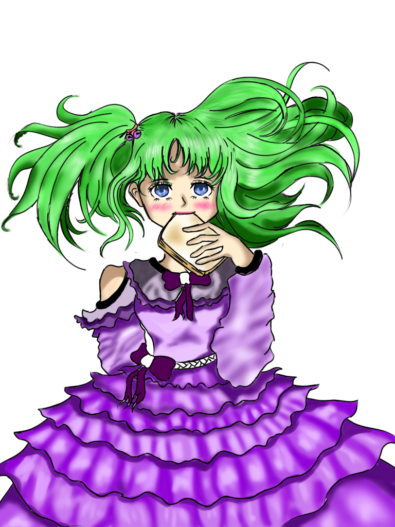 eat bread - ibisPaint