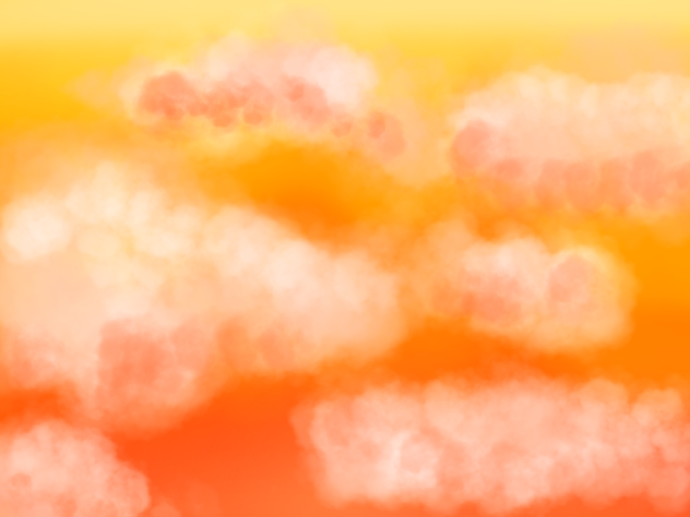 Sunset clouds - ibisPaint