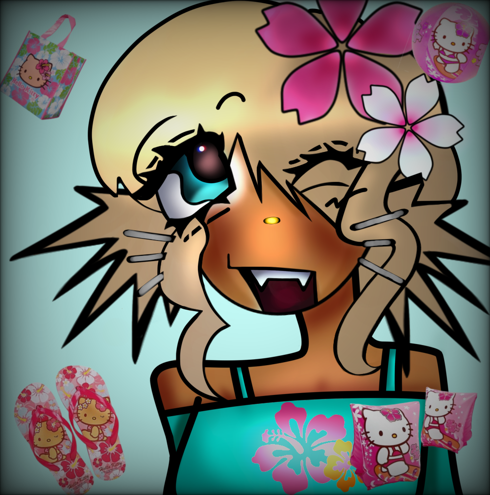 HAWAII HELLO KITTY !! TAN HLK - ibisPaint