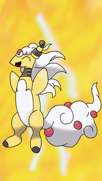 mega ampharos - ibisPaint