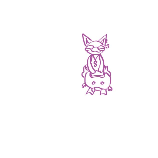 tina riding a frooge - ibisPaint
