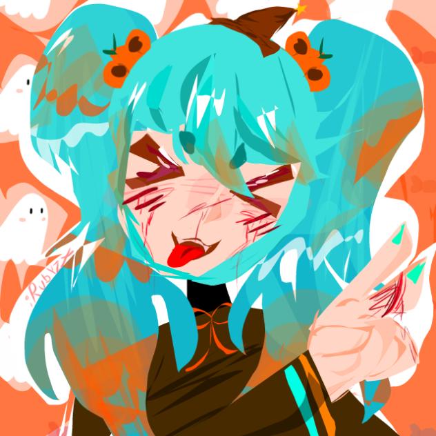spooky miku - ibisPaint