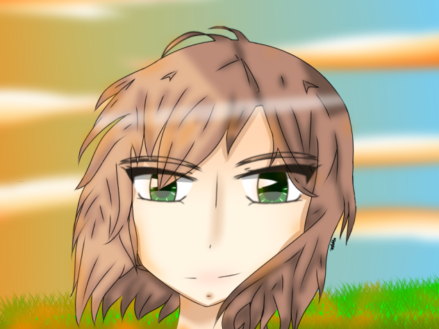 picture in the fields - ibisPaint