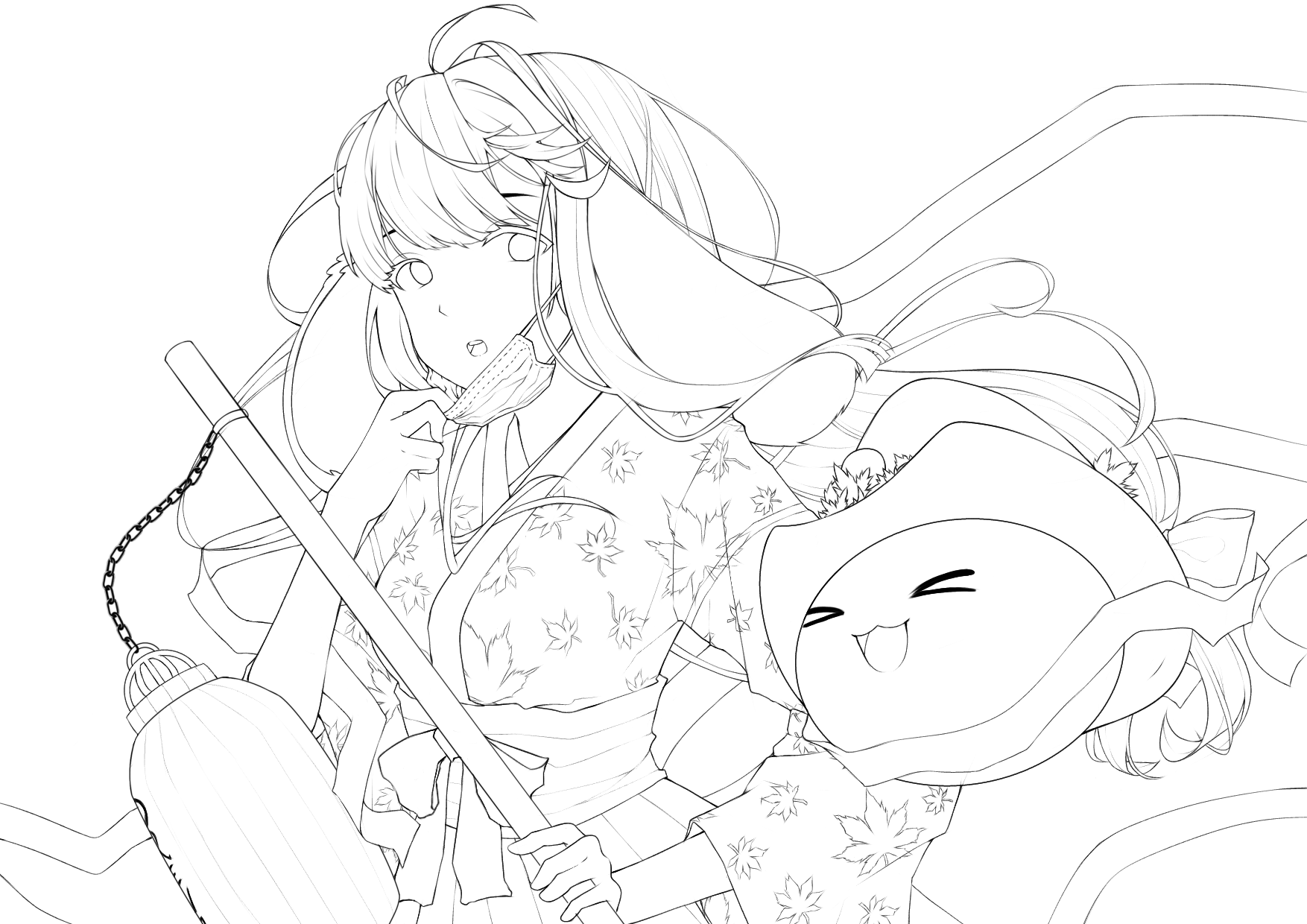 aki no mikan and orenji Kun fanart - ibisPaint