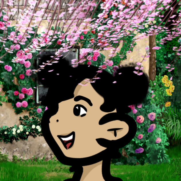 Lady in her backyard - ibisPaint