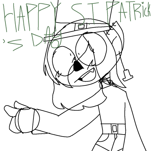 happy st patricks day uvu - ibisPaint