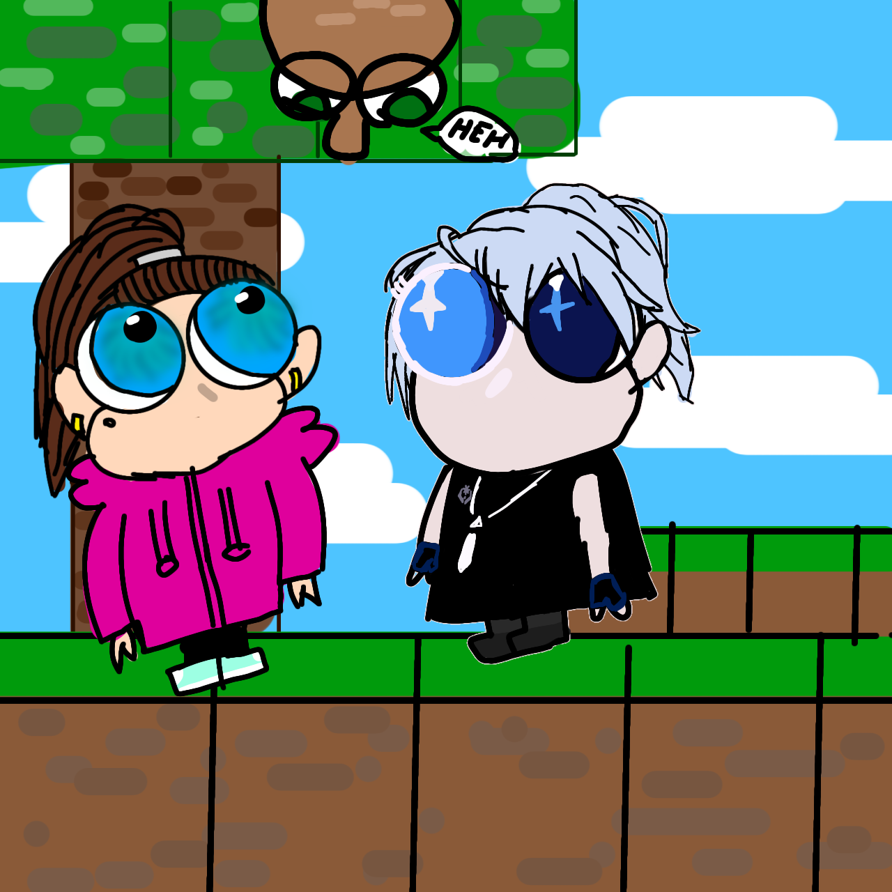 Villager in the tree - ibisPaint