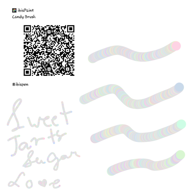 Candy Brush QR Code - ibisPaint