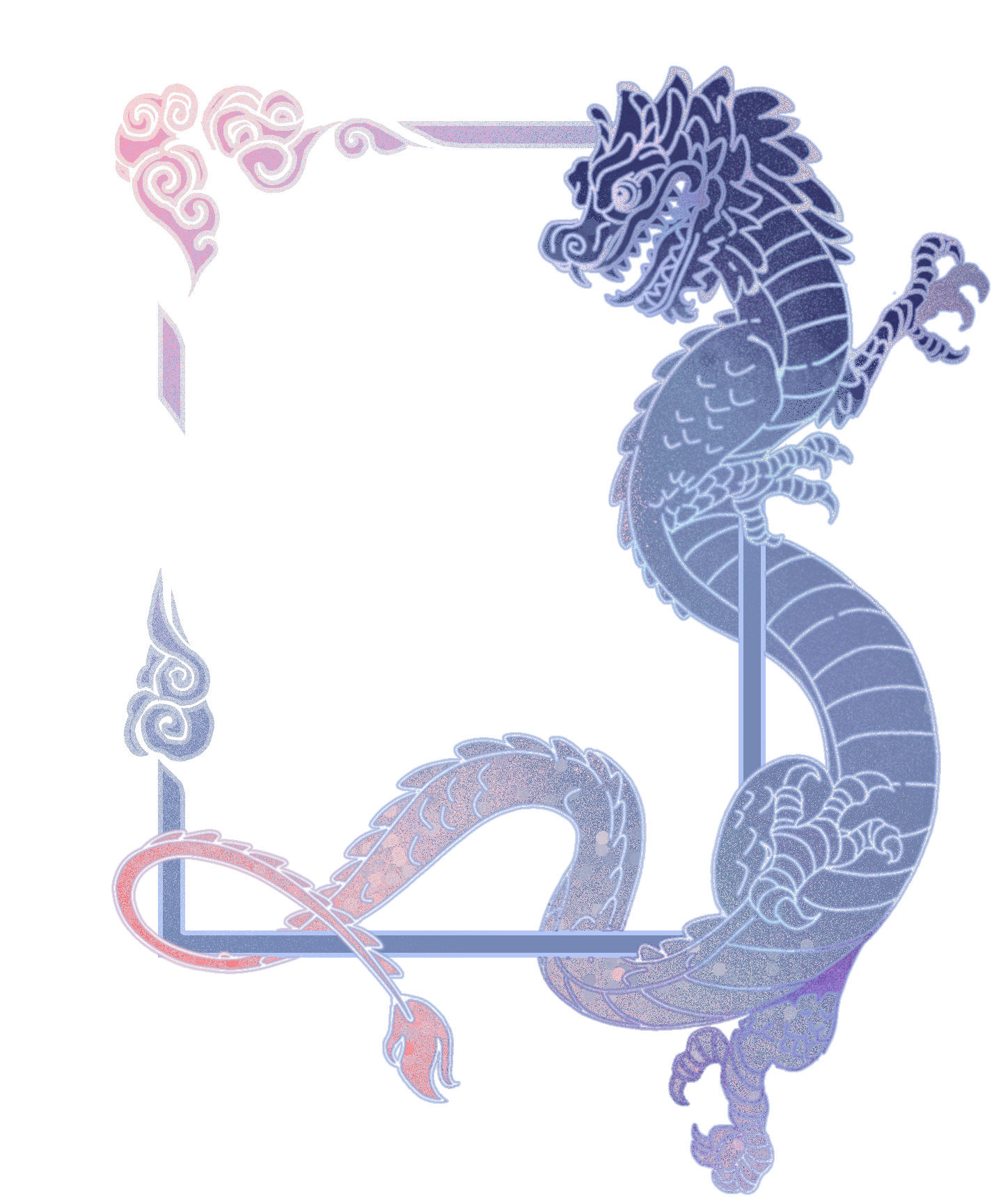 Dragon spirit frame - ibisPaint