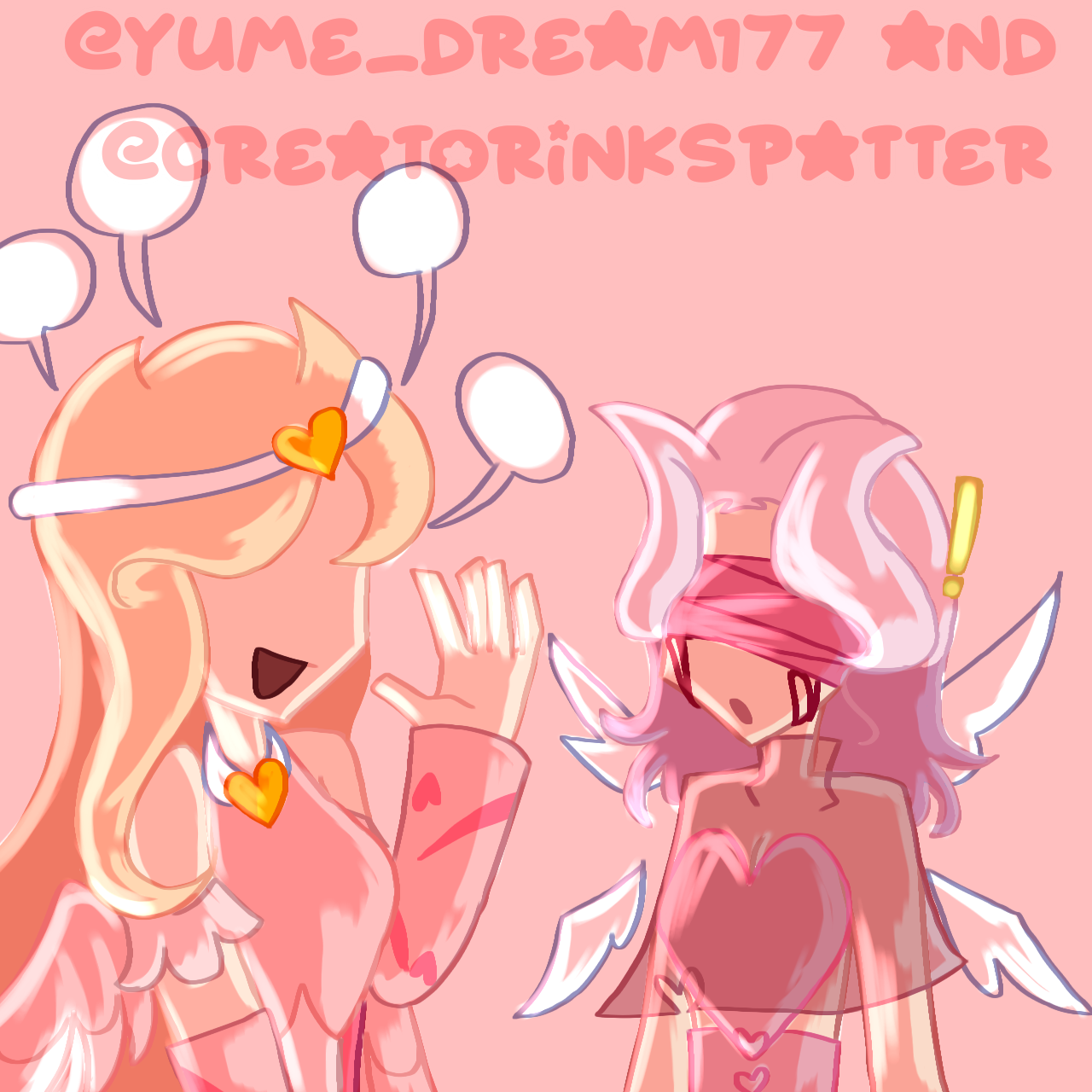 Two cupids meet.. - ibisPaint