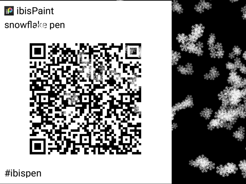 snowflake pen - ibisPaint
