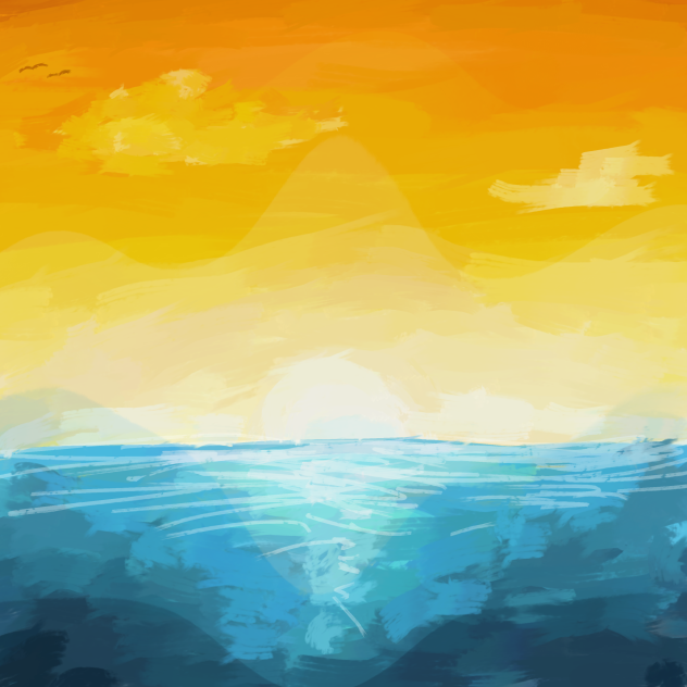 aroace sunset (warmup drawing) - ibisPaint