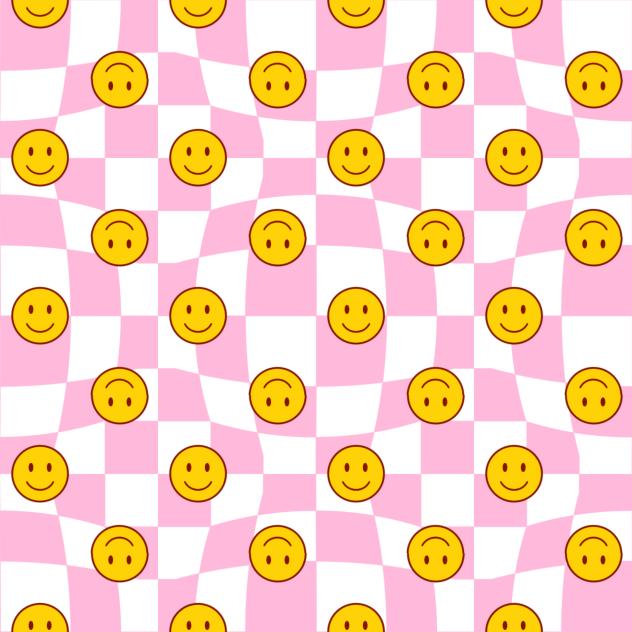 y2k smiley face pattern - ibisPaint