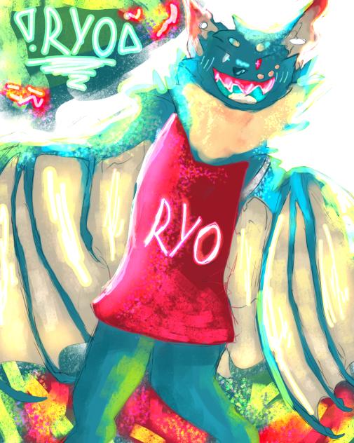 Bat oc!! (my friend's oc) - ibisPaint