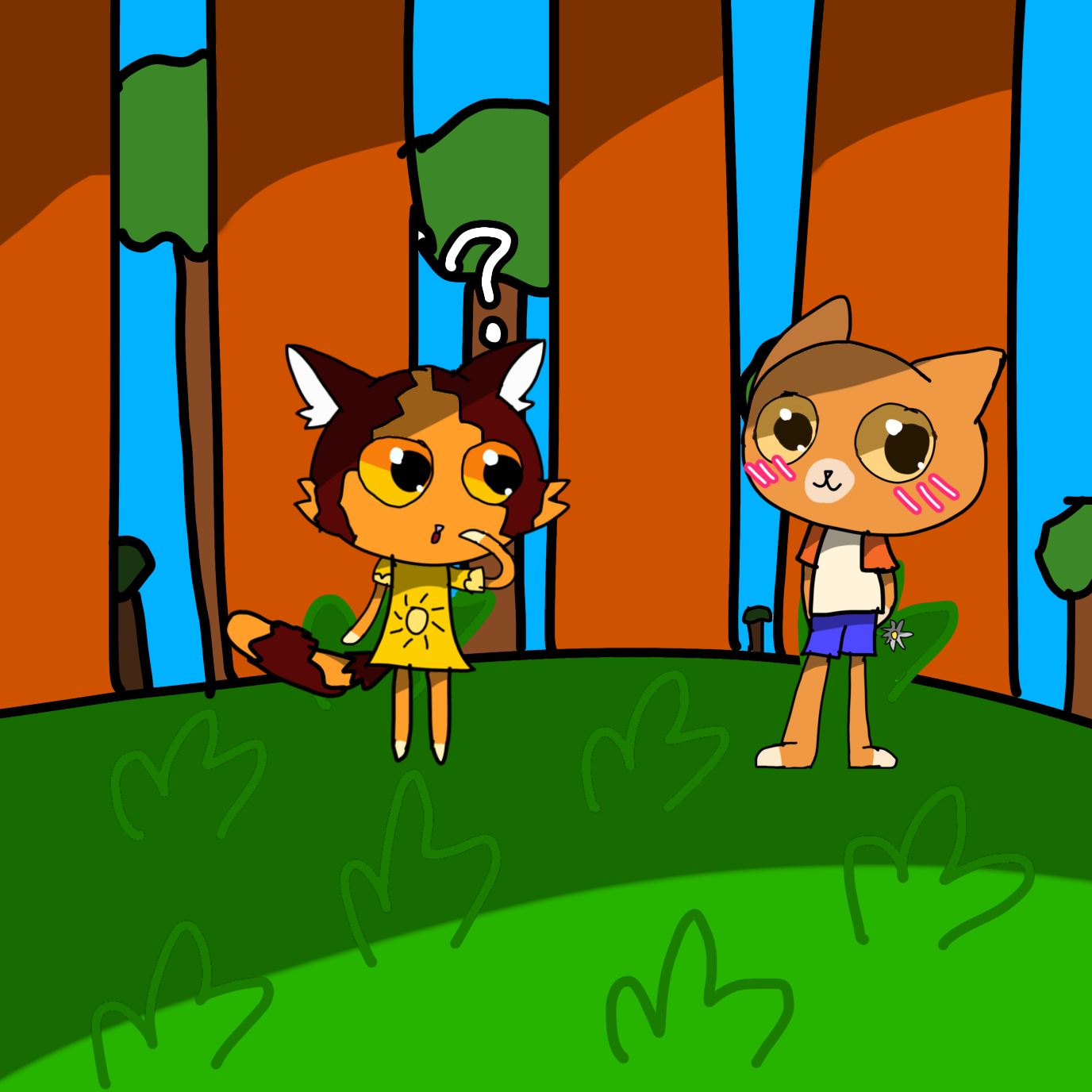 Simba and tigra - ibisPaint
