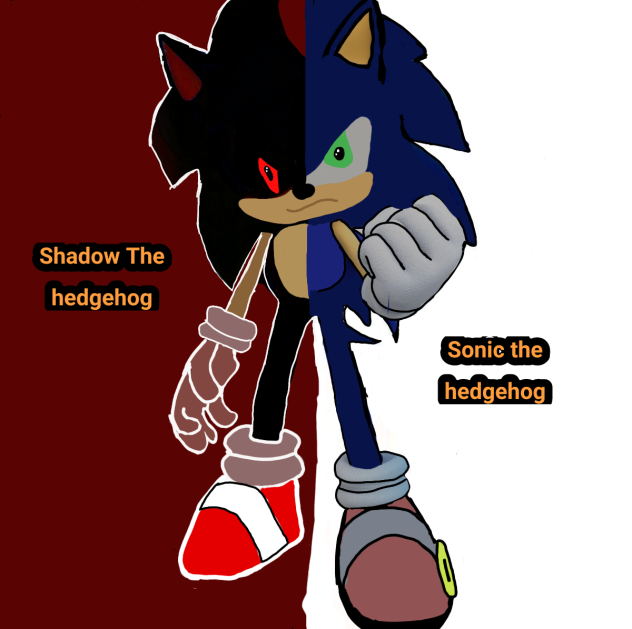 Sonic and shadow - ibisPaint