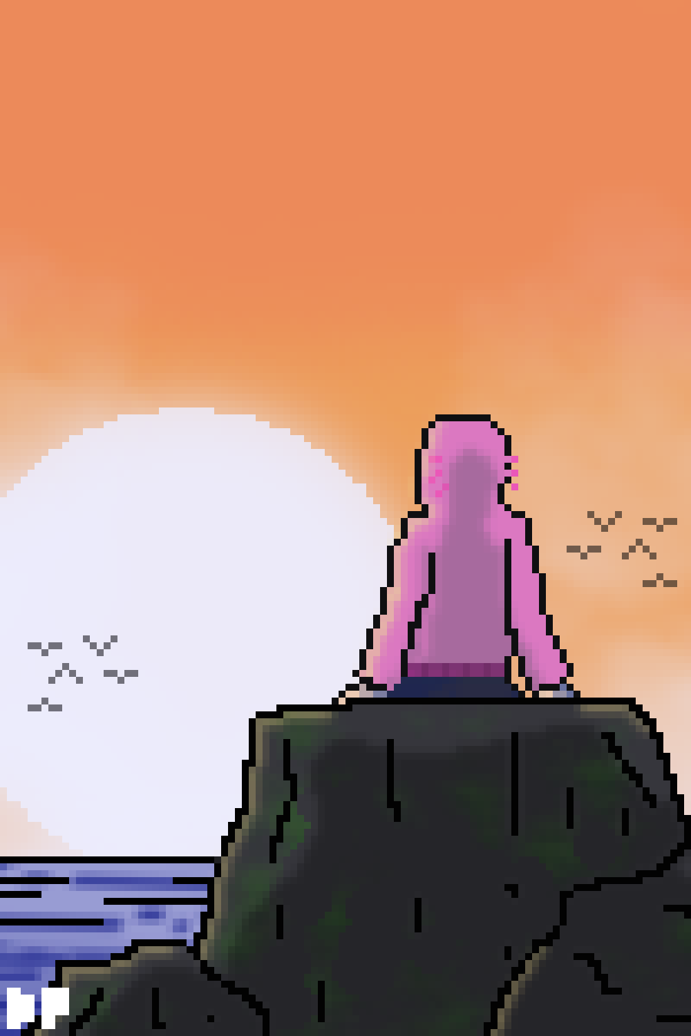 Axo in Beach - ibisPaint