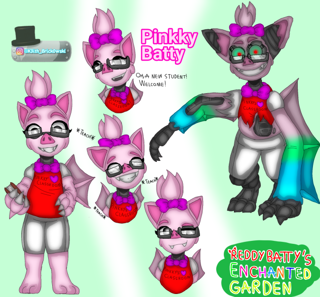 Pinkky Batty- Reddy Batty's Enchanted G. - ibisPaint