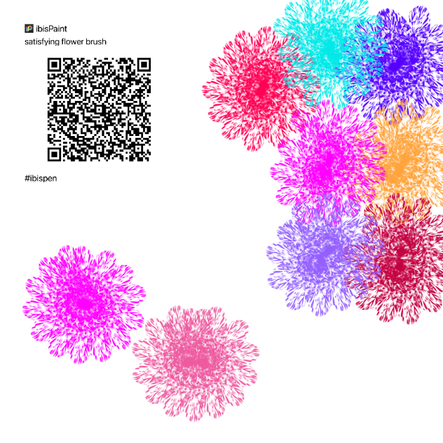 Satisfying flower brush - ibisPaint