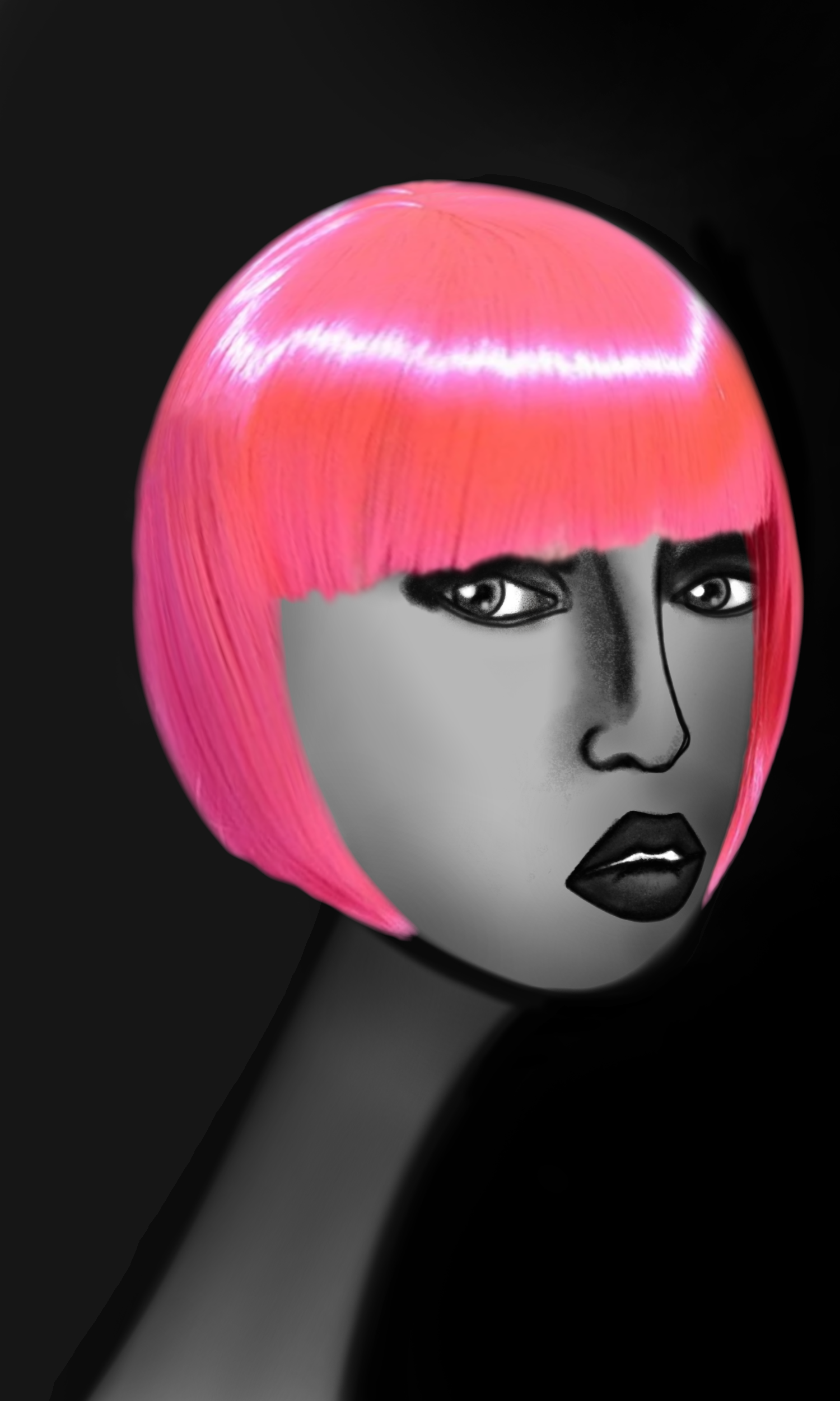 Wig Mannequin 001 - ibisPaint